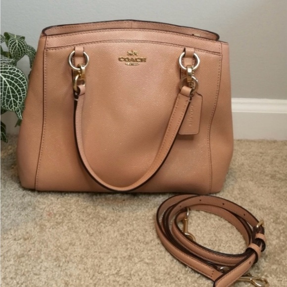 Coach | Bags | Coach Light Pink Leather Shoulder Bag | Poshmark